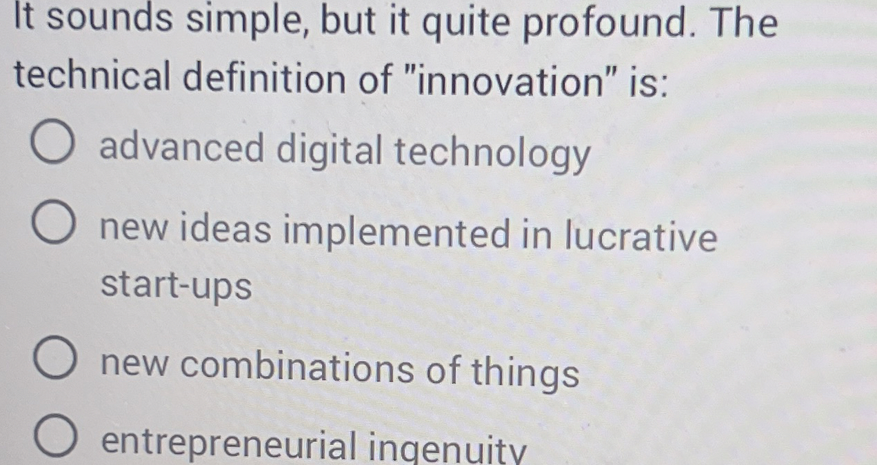 Solved It sounds simple, but it quite profound. The | Chegg.com