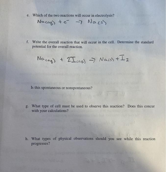 Solved 2. In this experiment, a Nal solution will be used to | Chegg.com