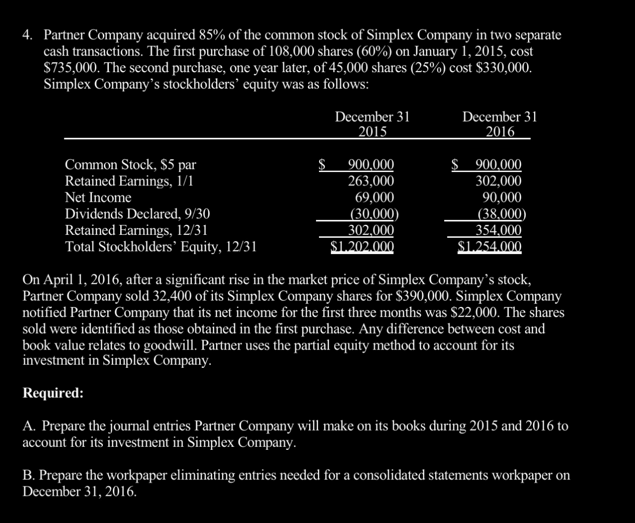 Partner Company acquired 85% ﻿of the common stock of | Chegg.com