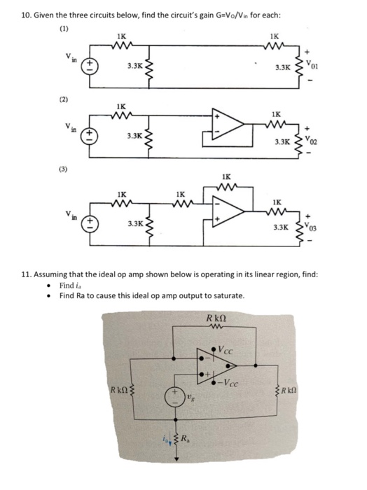 Solved 9. Given: 15 cos 103 Sketch Vo(t) if: 10. Given the | Chegg.com
