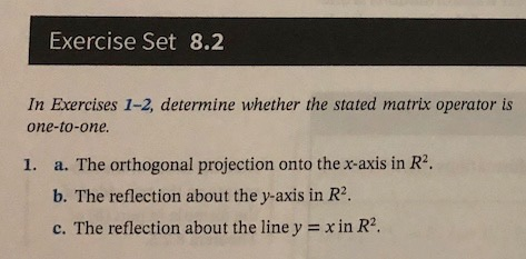 Solved Exercise Set 8.2 In Exercises 1-2, determine whether | Chegg.com