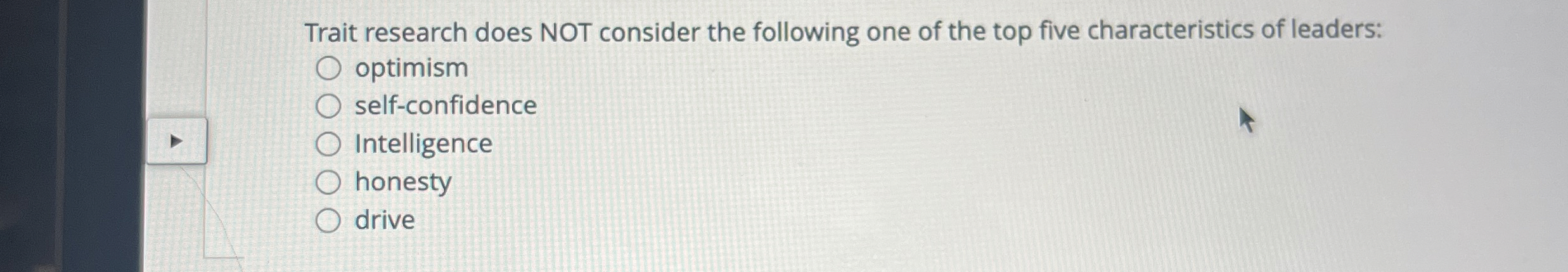 Solved Trait research does NOT consider the following one of | Chegg.com