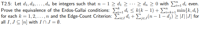T2.5: Let d1,d2,dots,dn be ﻿integers such that | Chegg.com