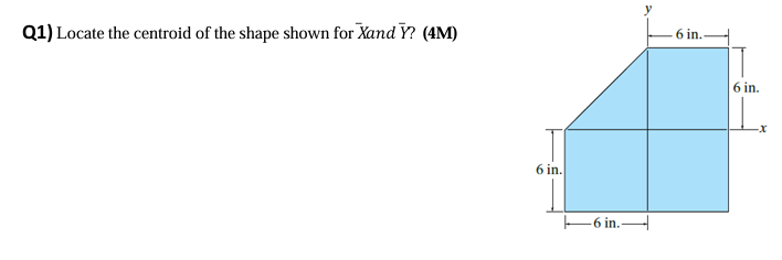 Solved Locate the centroid of ﻿the shape shown for 𝑋 ﻿and | Chegg.com