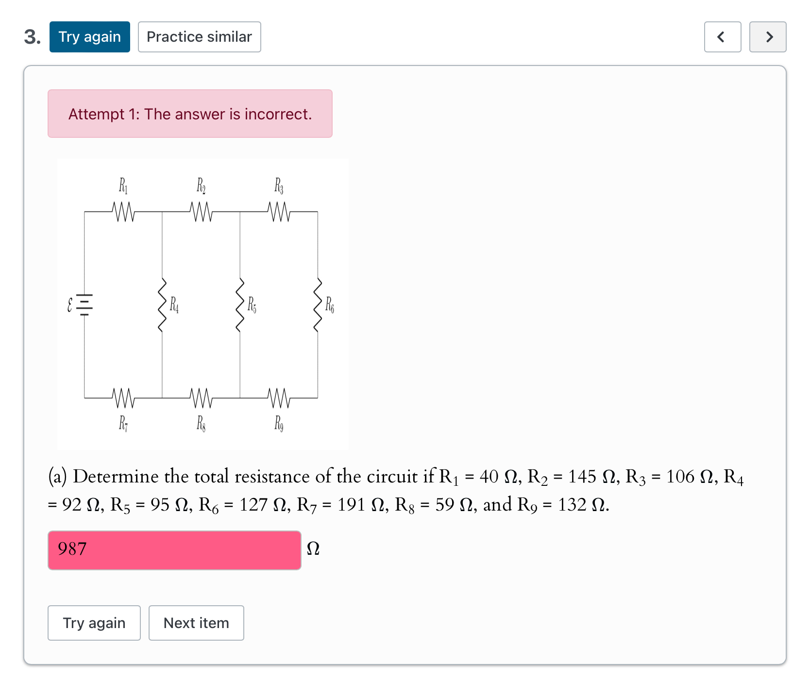 Solved Attempt 1: The answer is incorrect.(a) ﻿Determine the | Chegg.com