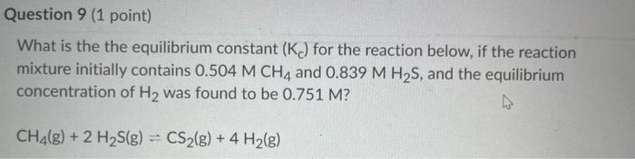 Solved Question 10 (1 point) Consider the hypothetical | Chegg.com