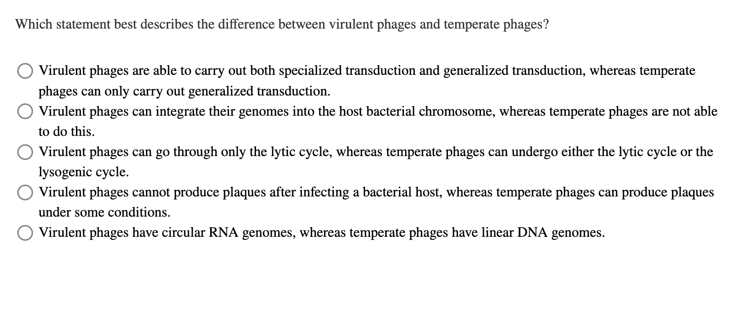 Solved Which statement best describes the difference between | Chegg.com