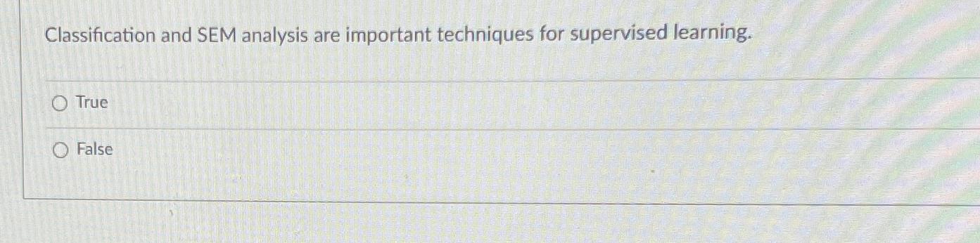 Solved Classification and SEM analysis are important | Chegg.com