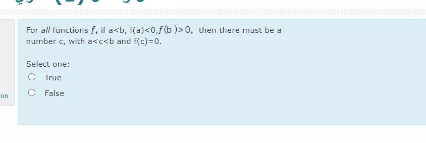 Solved For all functions f, if a0, then there must be a | Chegg.com