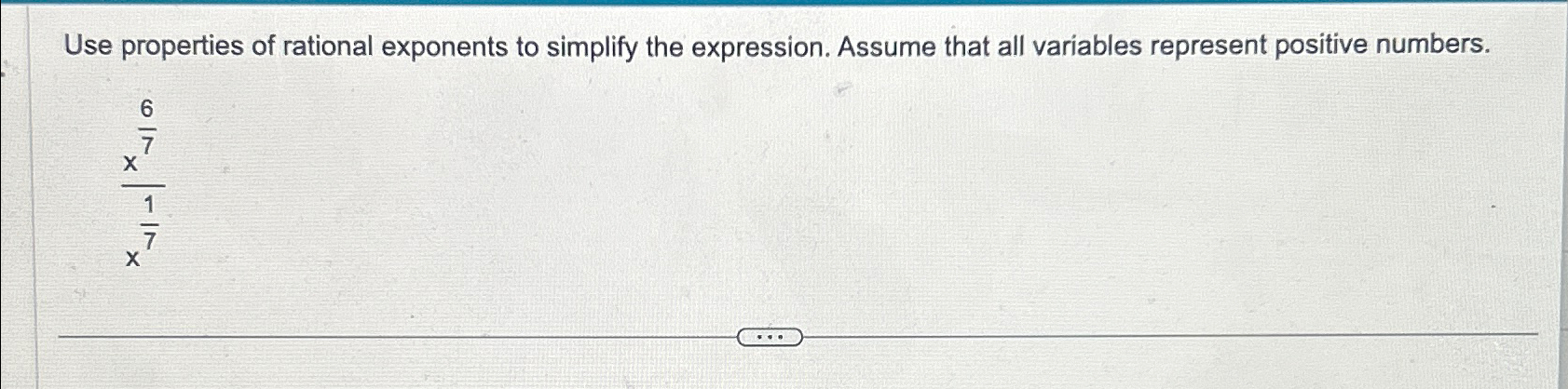 Solved Use properties of rational exponents to simplify the | Chegg.com