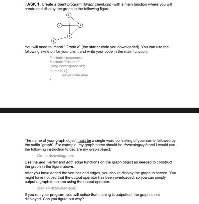 Solved SUBJECT IS GRAPHS AND GRAPH REPRESENTATION(COMPUTER | Chegg.com