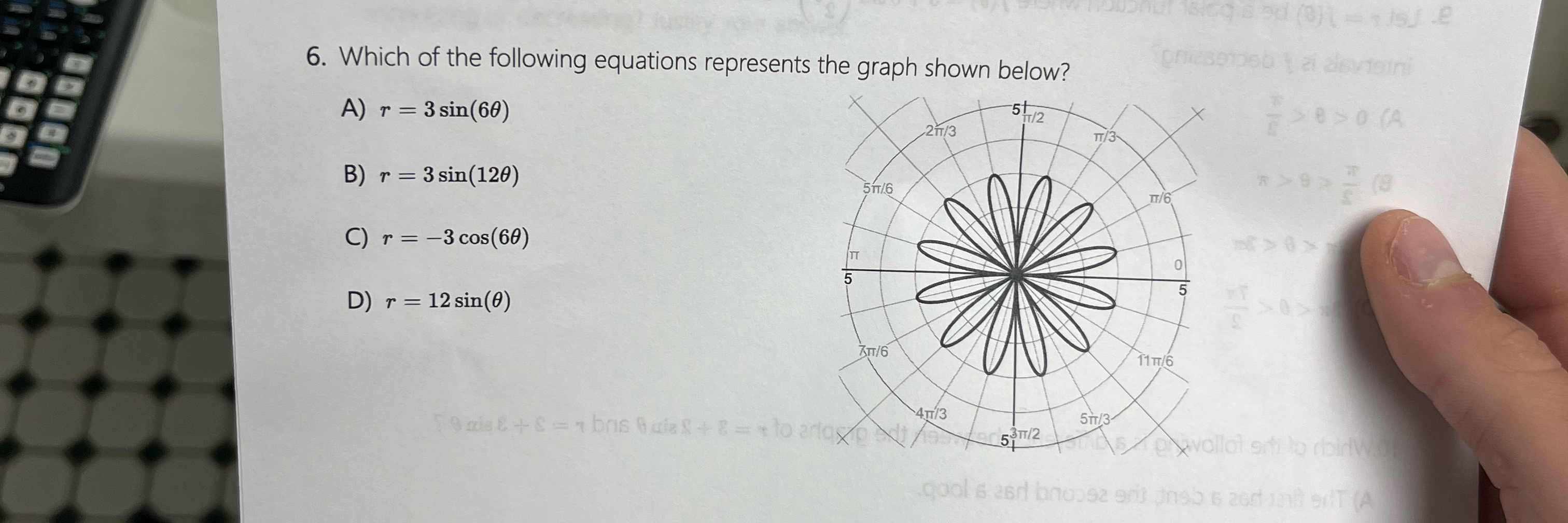 Which of the following equations represents the graph | Chegg.com