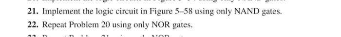 Solved Section 5-3 The Universal Property of NAND and NOR | Chegg.com