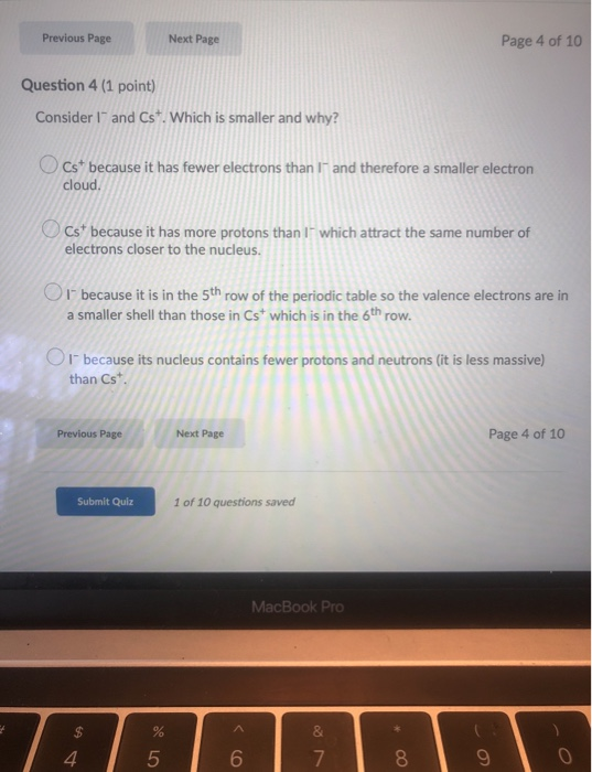 Solved Previous Page Next Page Page 4 of 10 Question 4 (1 | Chegg.com