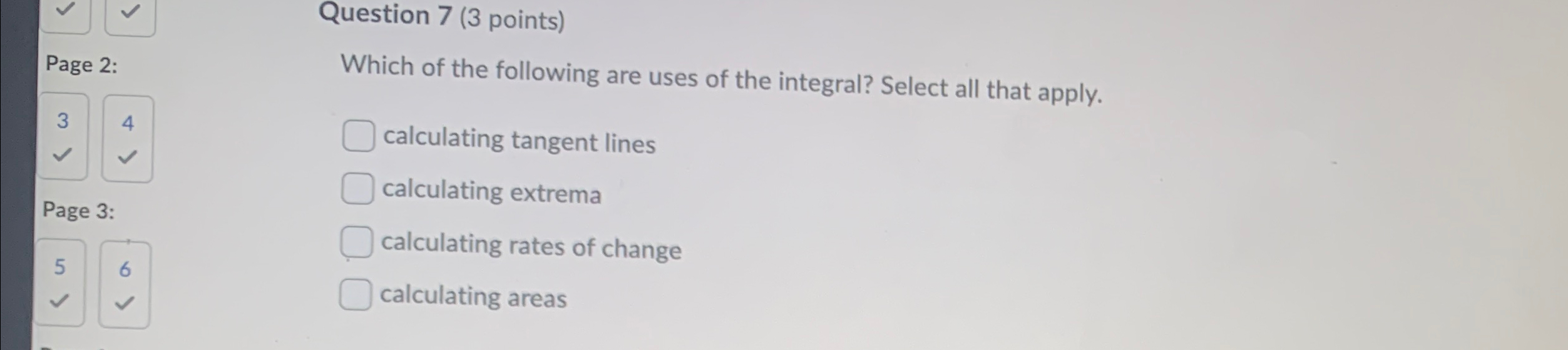 Solved Question 7 (3 ﻿points)Page 2:Which of the following | Chegg.com