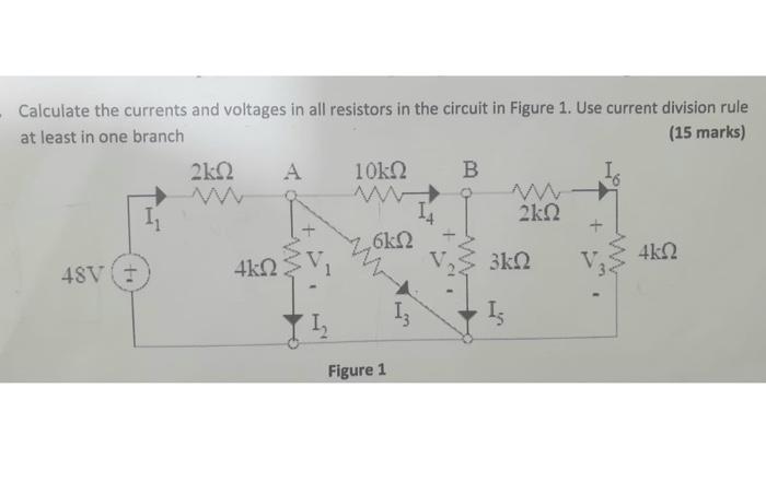 Solved Calculate the currents and voltages in all resistors | Chegg.com