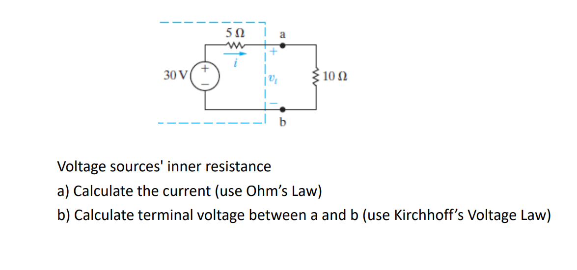 Solved Voltage sources' inner resistancea) ﻿Calculate the | Chegg.com