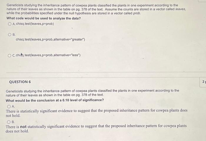 Solved Geneticists studying the inheritance pattern of | Chegg.com