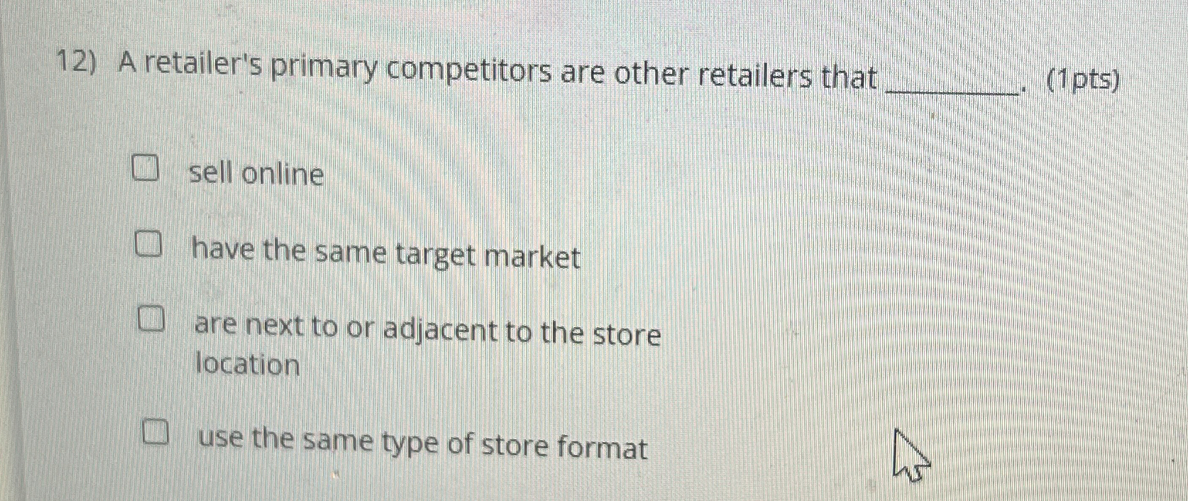 Solved A retailer's primary competitors are other retailers | Chegg.com