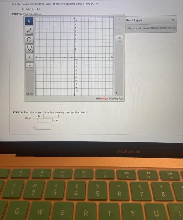 Solved Plot the points and find the slope of the line | Chegg.com