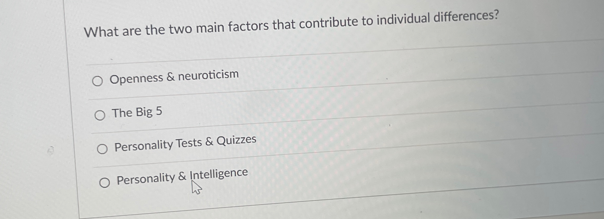 Solved What are the two main factors that contribute to | Chegg.com