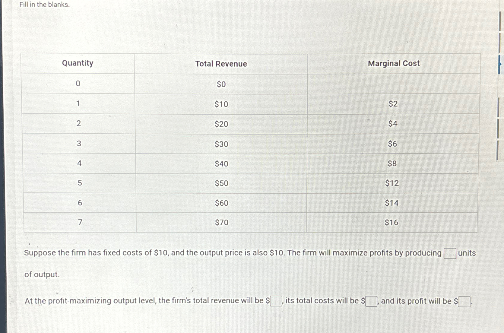Solved Fill in the blanks.\table[[Quantity,Total | Chegg.com