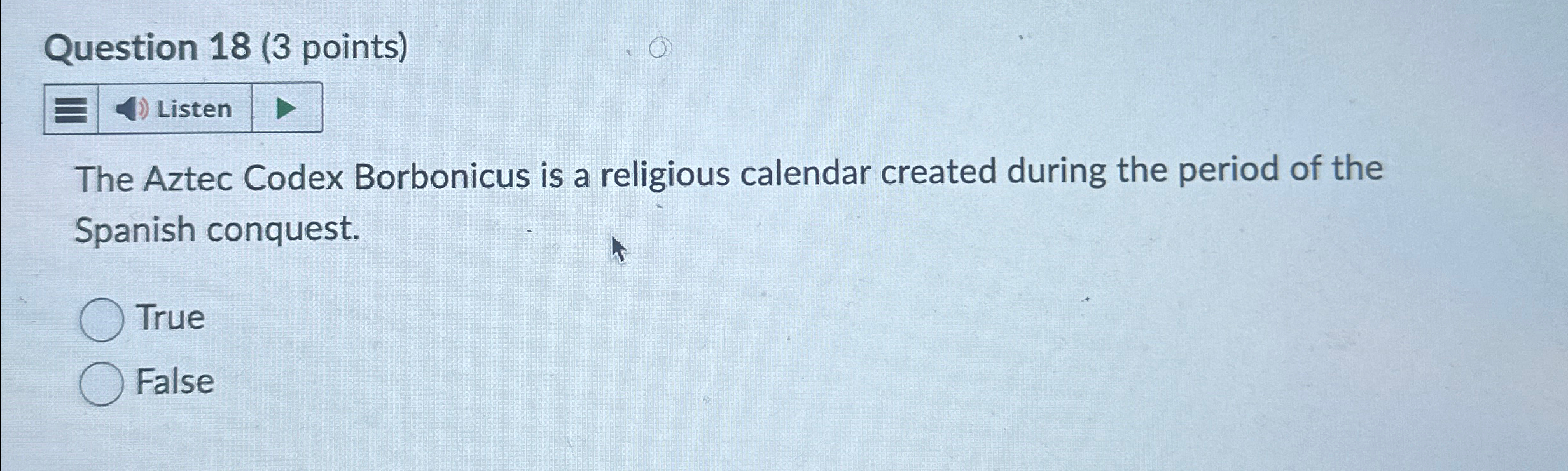 Solved Question 18 (3 points) The Aztec Codex Borbonicus is | Chegg.com Solved Question 18 (3 points) The Aztec Codex Borbonicus is | Chegg.com