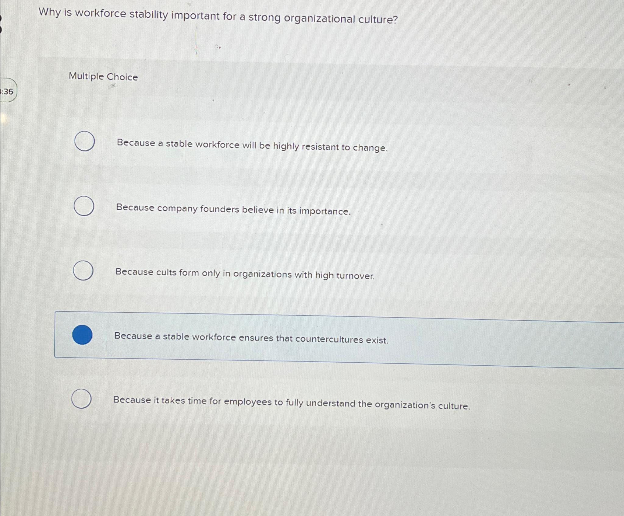 Solved Why is workforce stability important for a strong | Chegg.com