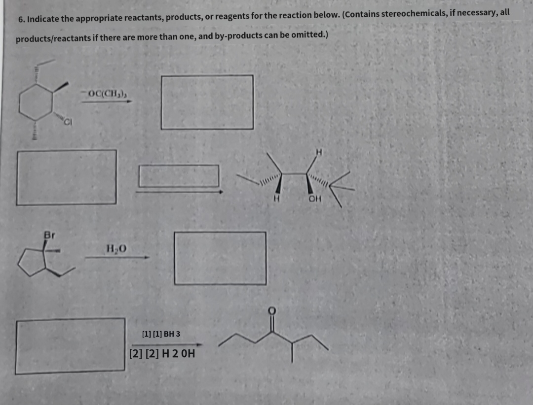 Solved Indicate the appropriate reactants, products, or | Chegg.com