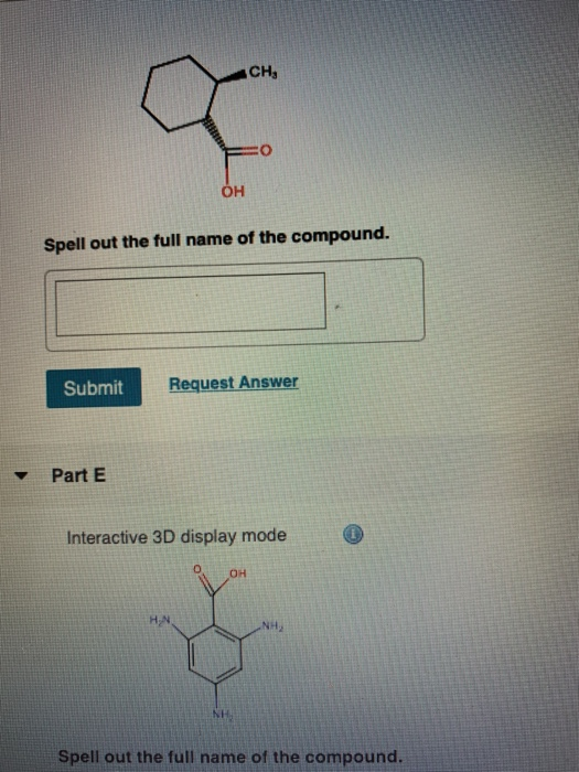 Solved CH, CH,C=CCOOH Spell out the full name of the | Chegg.com