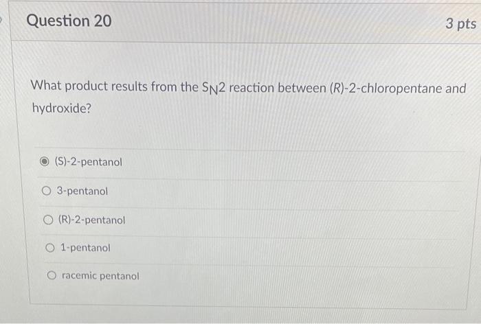 Solved What product results from the SN2 reaction between | Chegg.com