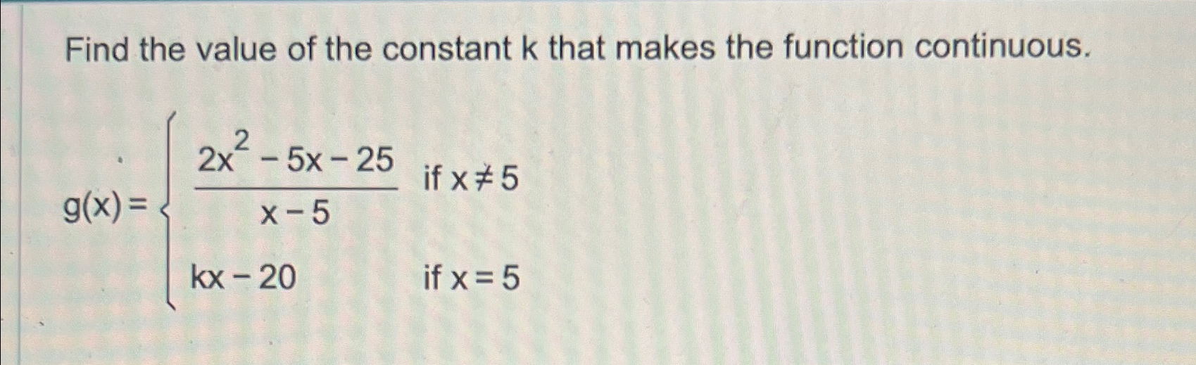 Solved Find the value of the constant k ﻿that makes the | Chegg.com
