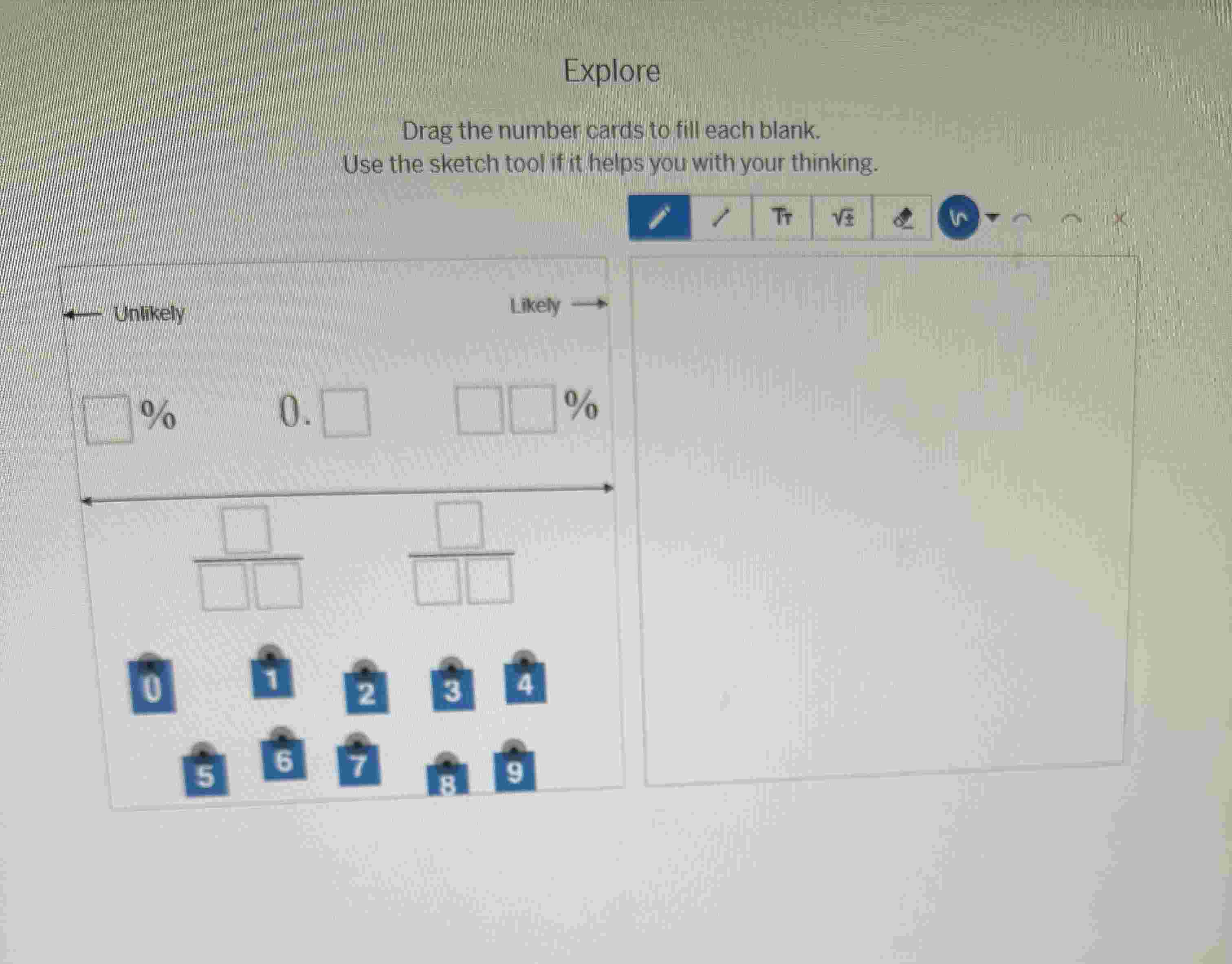 ExploreDrag the number cards to fill each blank. Use | Chegg.com