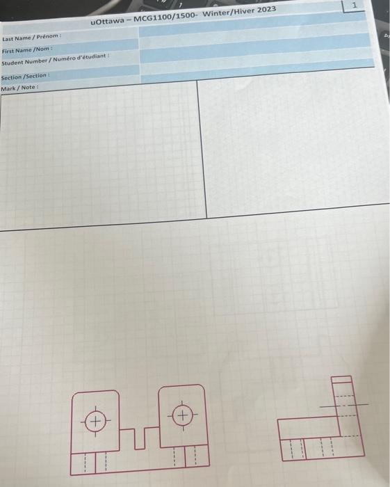 sketch the three missing views: the orthographic | Chegg.com
