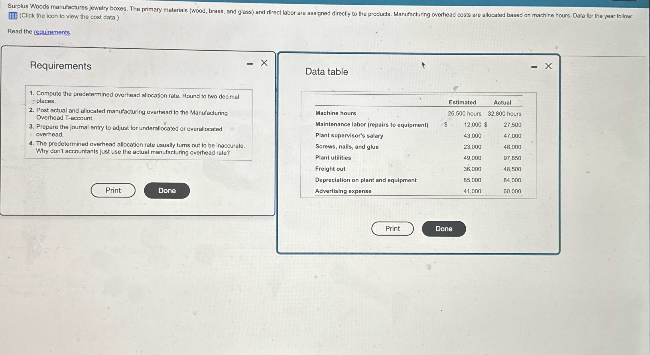 Solved PLEASE DO ALL REQUIRMENTS 1.Compute the predetermined | Chegg.com