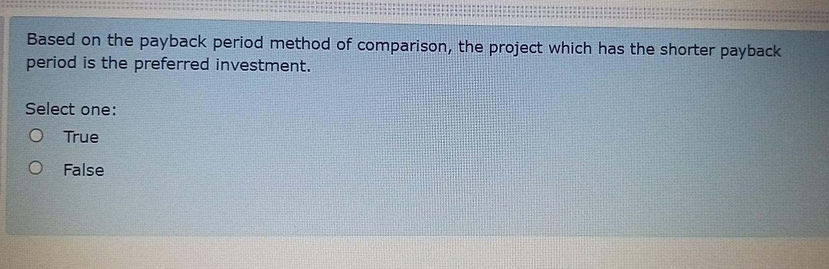 Solved The incremental rate of return method allows for the | Chegg.com