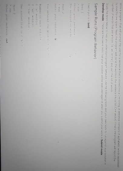 Solved Write a program that will prompt the user for a | Chegg.com
