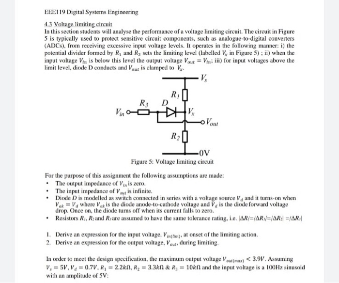EEE119 Digital Systems Engineering 4.3 Voltage | Chegg.com