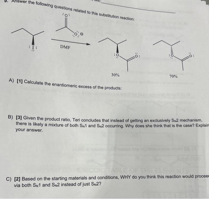 Solved :MF A) [1] Calculate the enantiomeric excess of the | Chegg.com