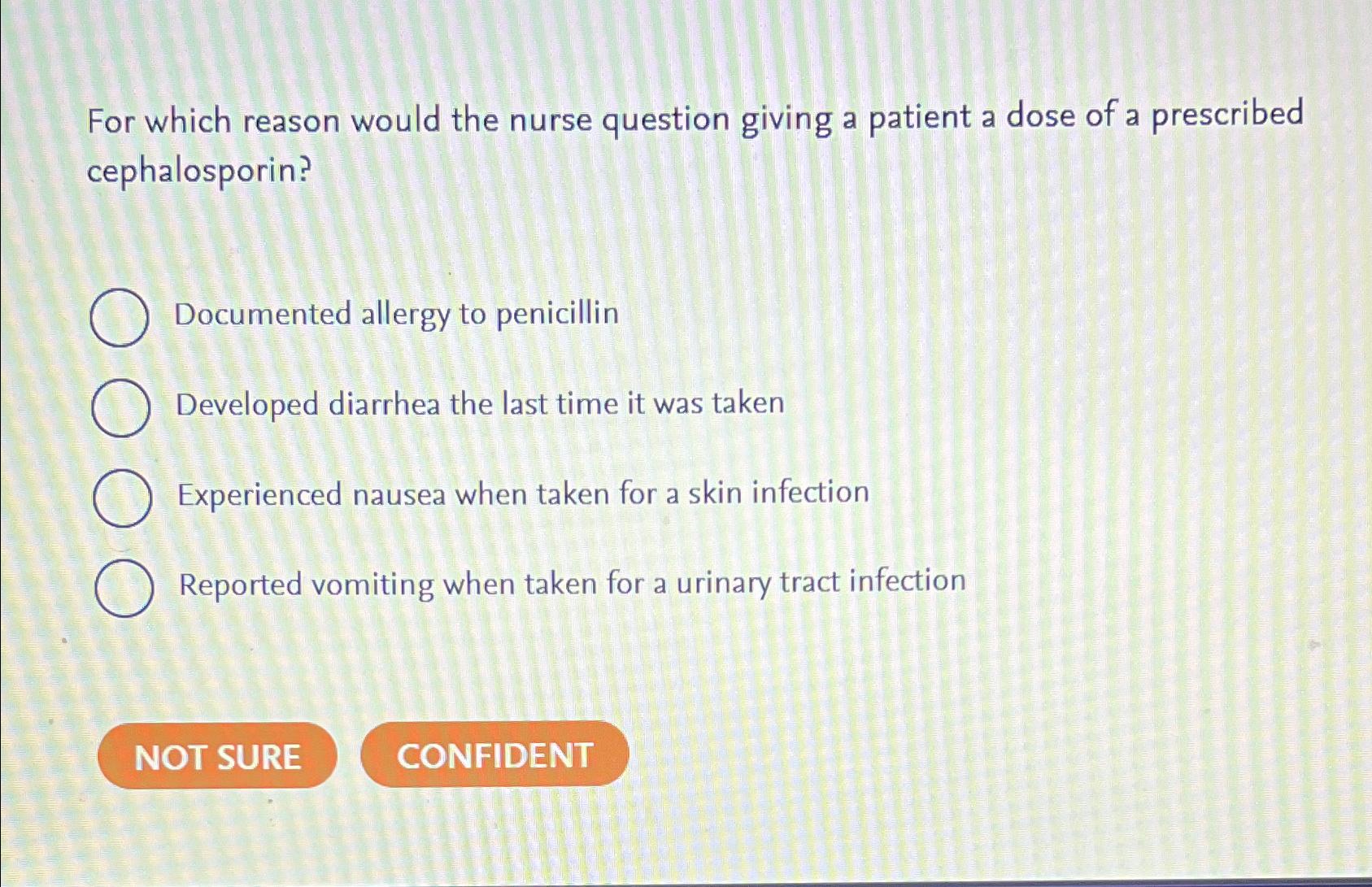 Solved For which reason would the nurse question giving a | Chegg.com