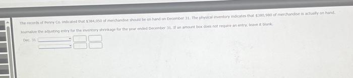 Solved Dec 31 | Chegg.com