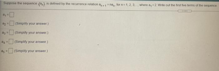 Solved Suppose the sequence (n) is defined by the recurrence | Chegg.com