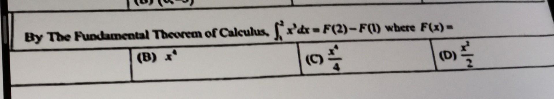 Solved By The Fundamental Theorem of Calculus, | Chegg.com