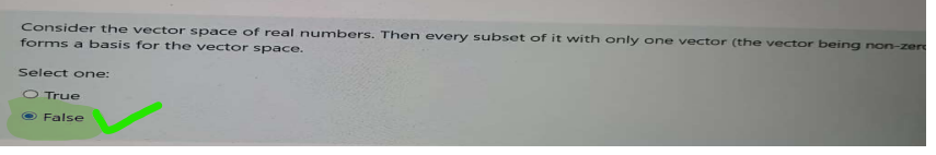 Solved Consider the vector space of real numbers. Then every | Chegg.com