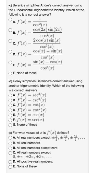 Solved (1 point) Consider the function f(x)=tan(x), and | Chegg.com