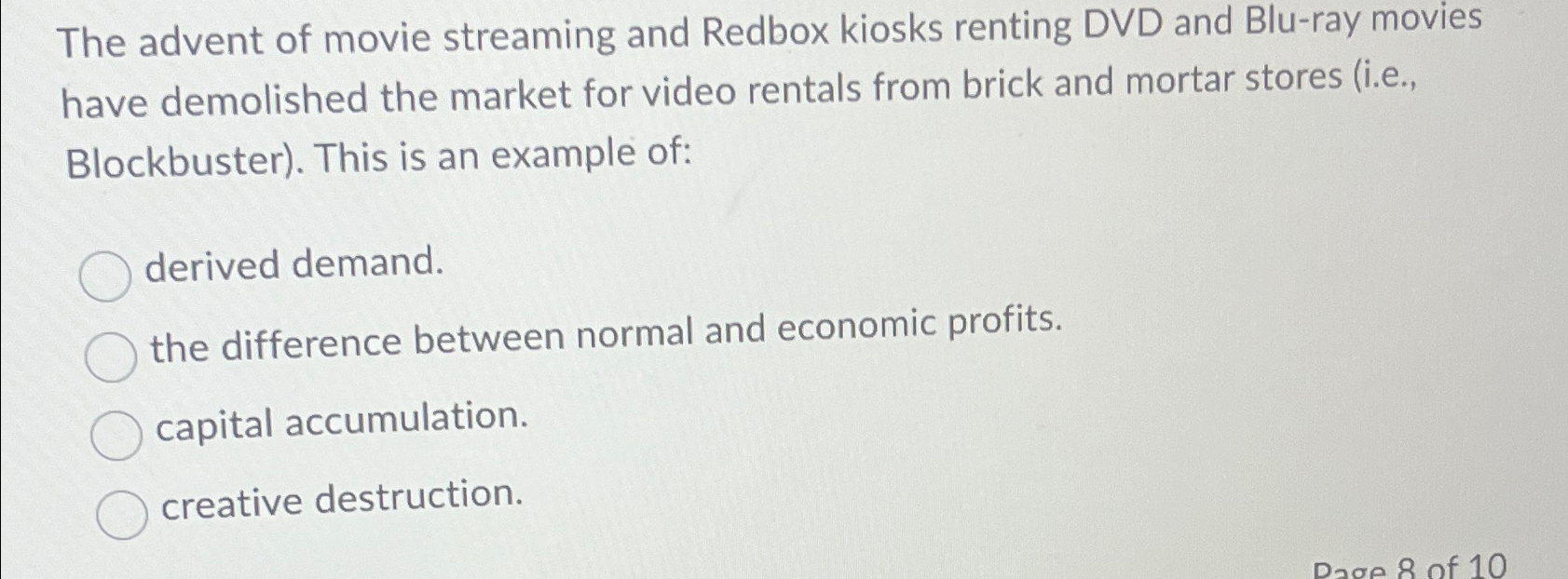 Solved The advent of movie streaming and Redbox kiosks | Chegg.com