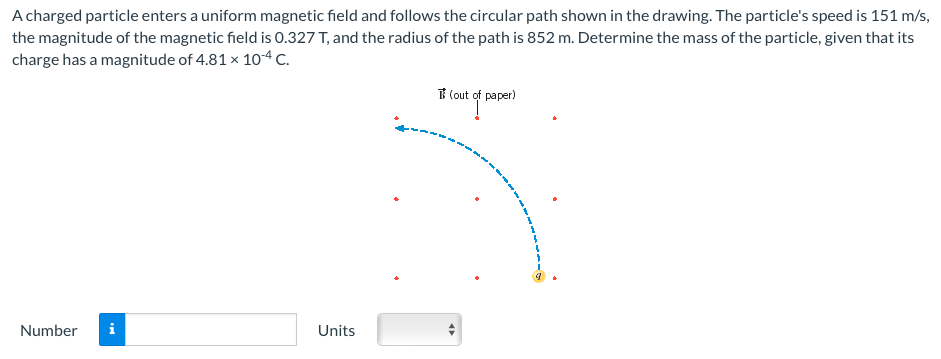 Solved A charged particle enters a uniform magnetic field | Chegg.com
