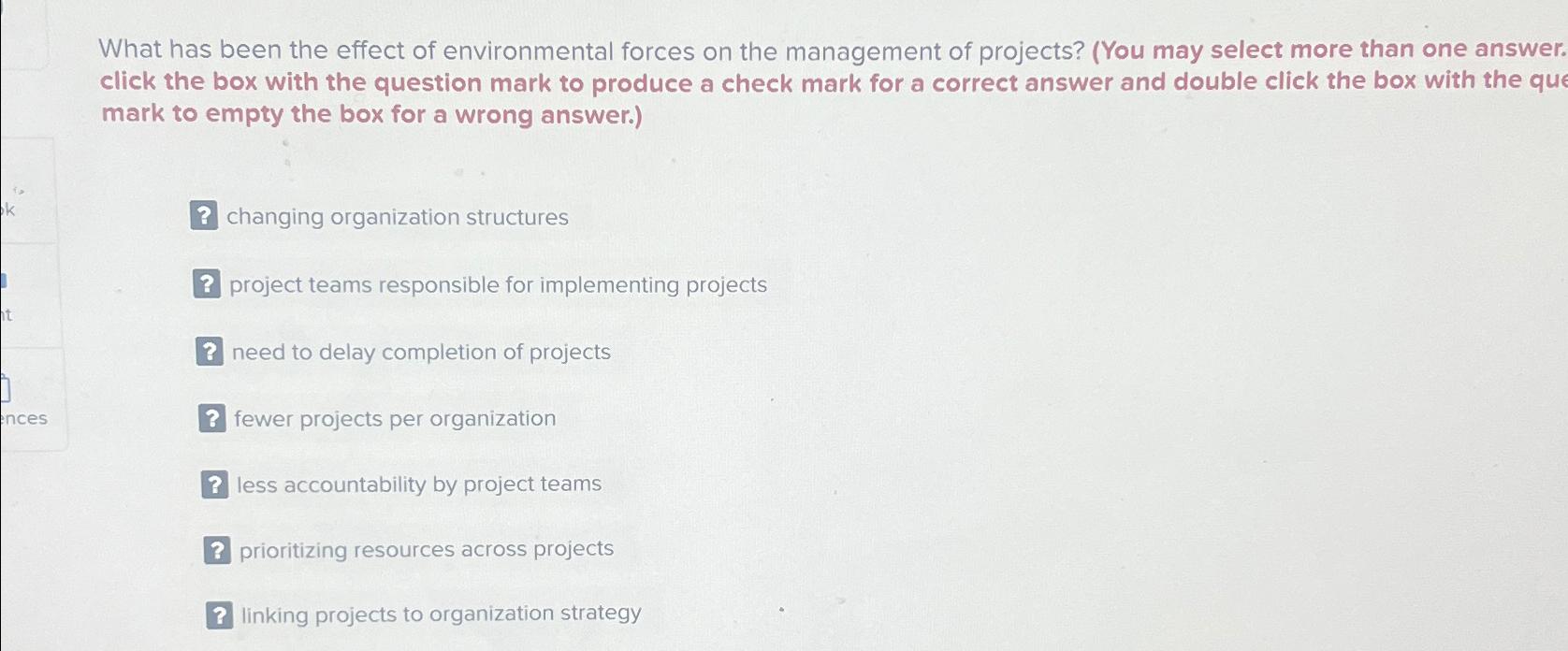 Solved What has been the effect of environmental forces on | Chegg.com
