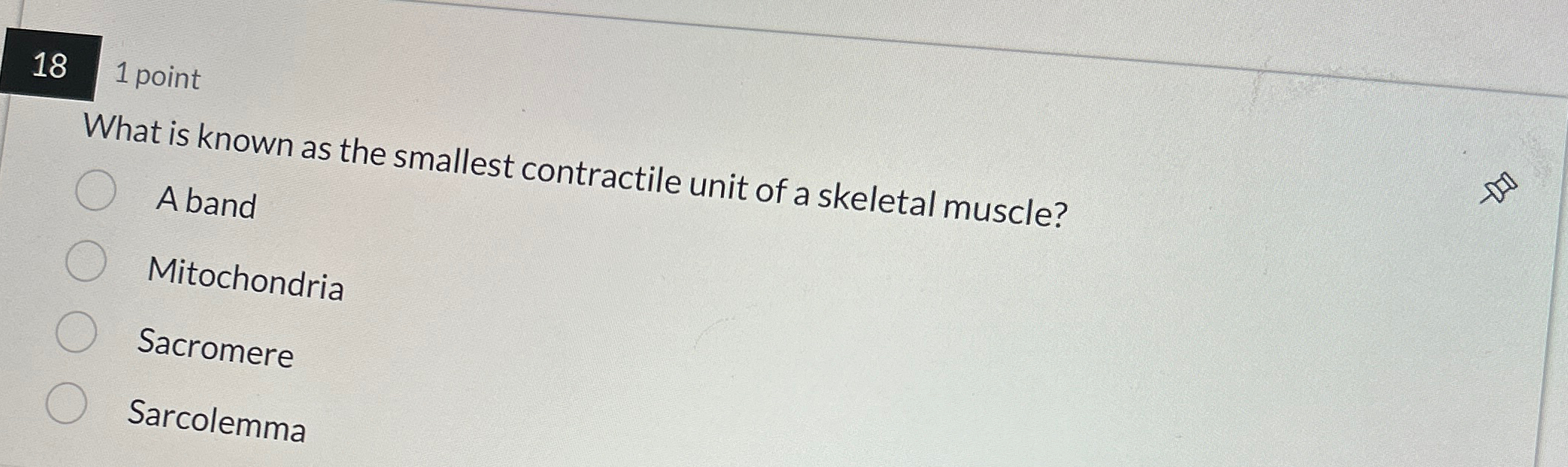 Solved 181 ﻿pointWhat is known as the smallest contractile | Chegg.com