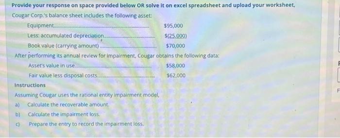 Solved Provide your response on space provided below OR | Chegg.com